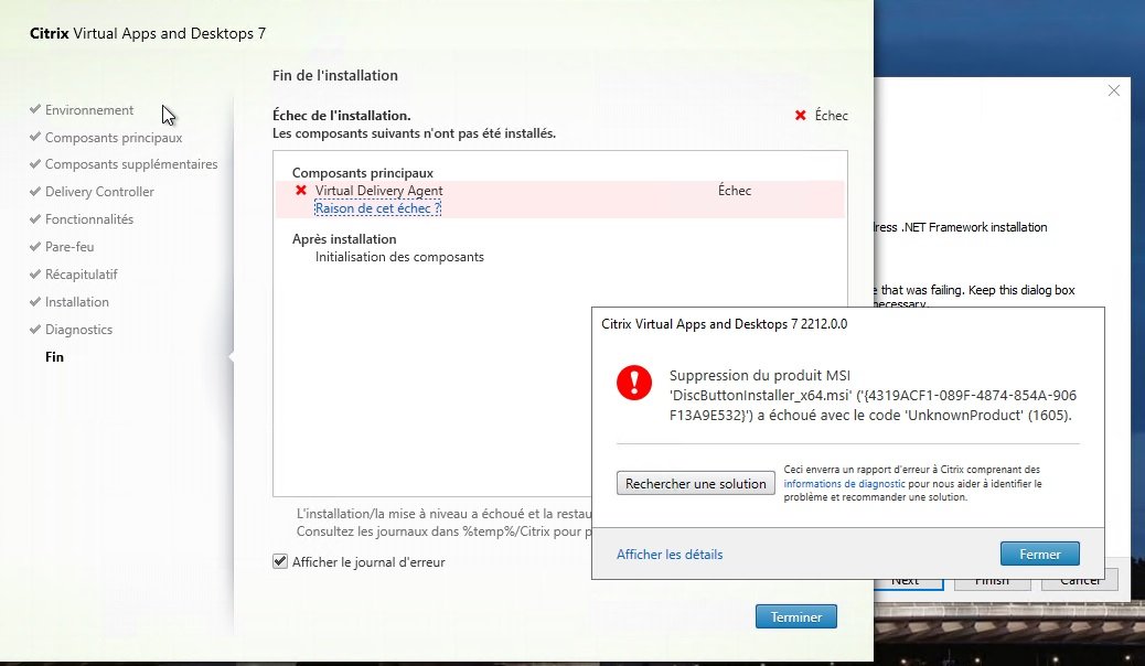 unable to install the new VDA version on Win10 21h2 - General Citrix ...