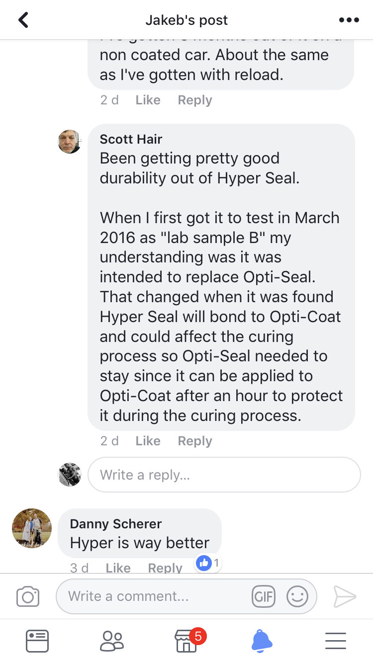 Hyper seal or opti seal on gloss coat? - Optimum Opti-Seal - Optimum Forum