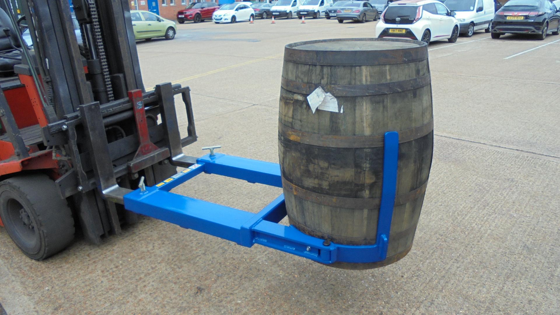 forklift mounted whiskey barrel grabber - Equipment - American ...