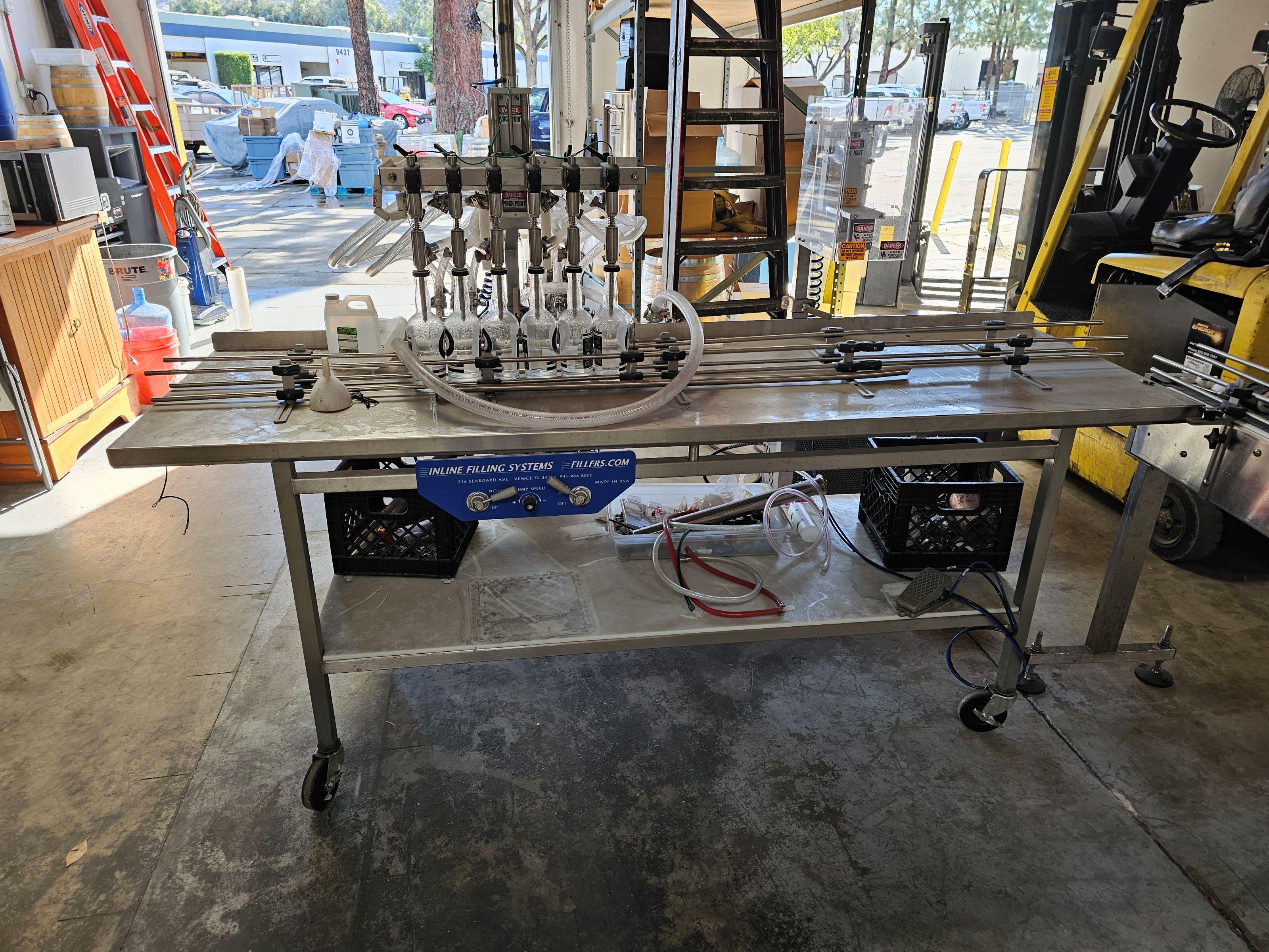 Complete Six Head Semiauto Overflow Filling Machine $20k/best offer ...