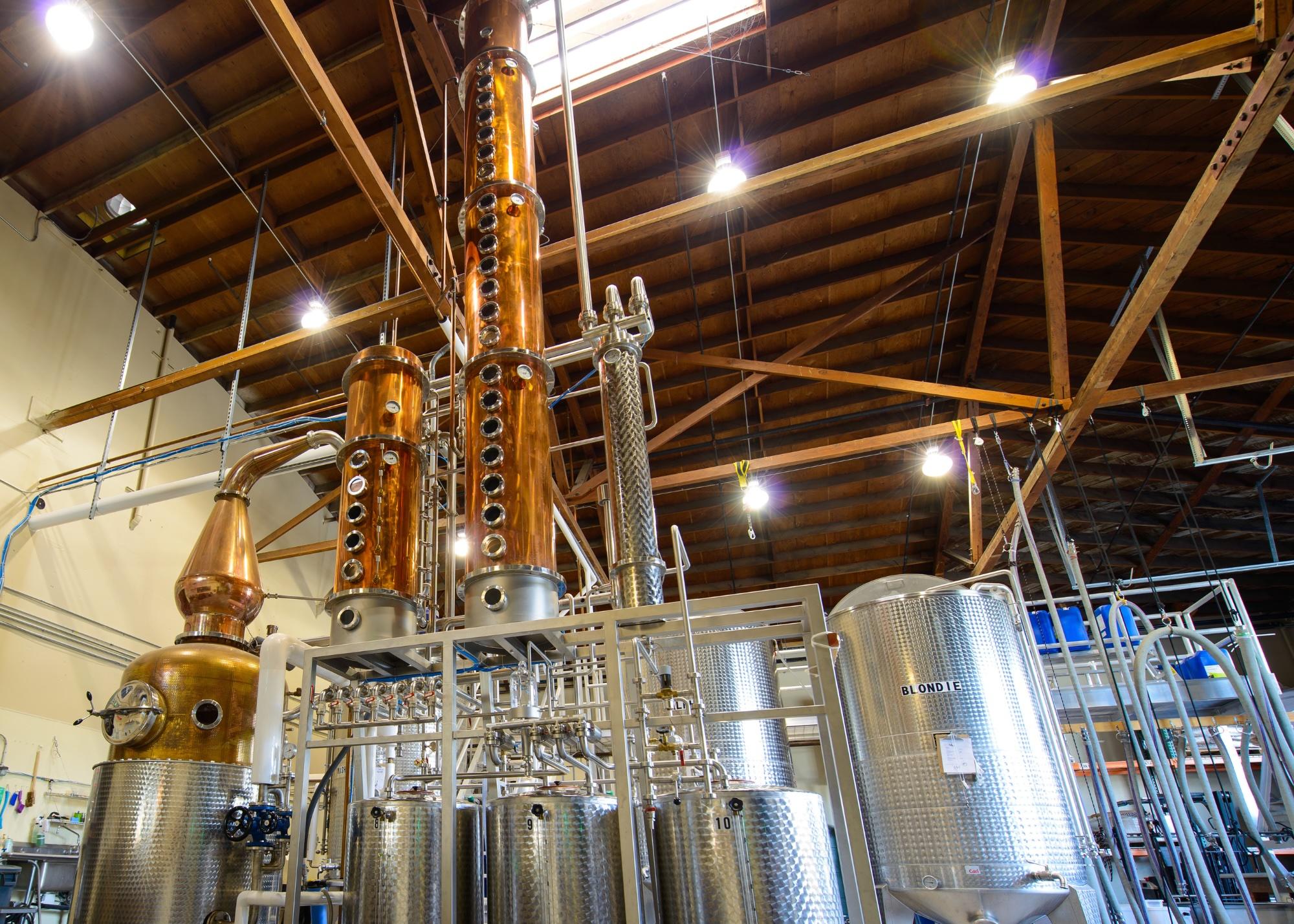 800 L Carl Pot Still With Columns and lots of equipment - Former ...