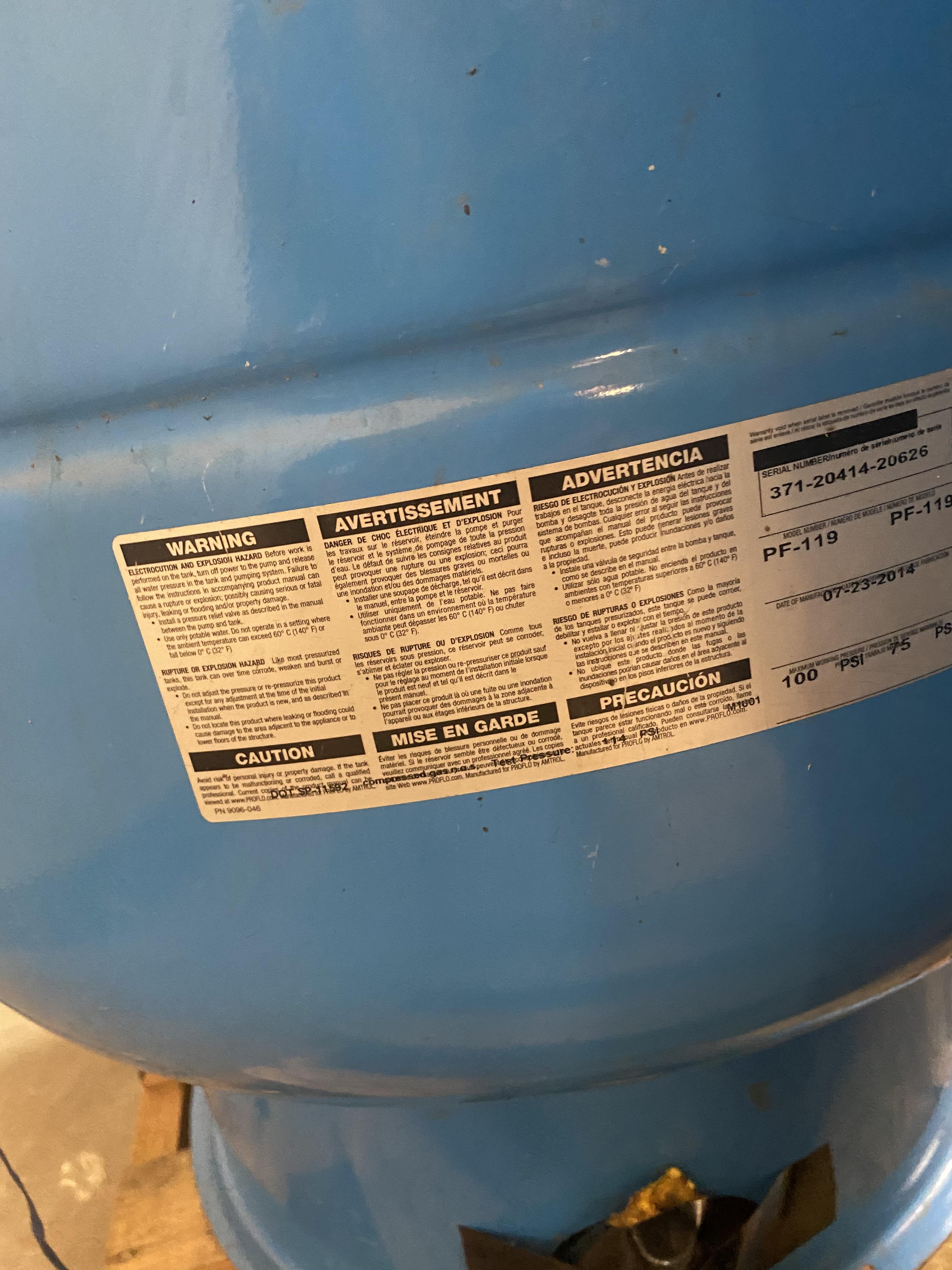 Pro Flo 119 Gallon Pump Tanks - FOR SALE - For Sale - Peer to Peer ...