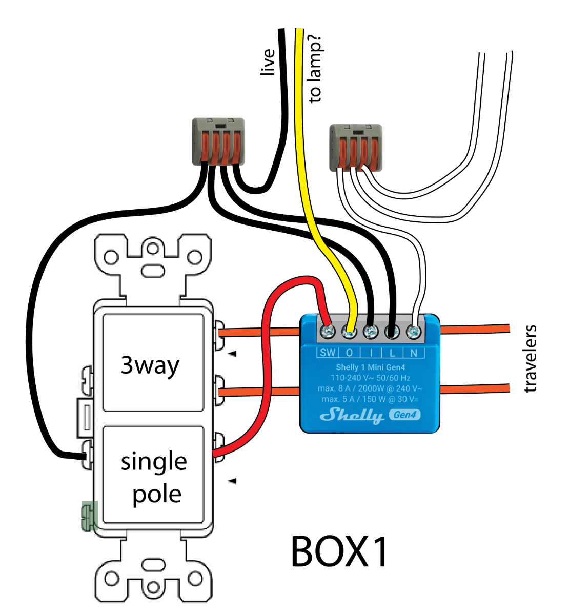 Shelly 1 mini Gen 4 on 3 way switch - Shelly 1 Gen4 - Shelly community