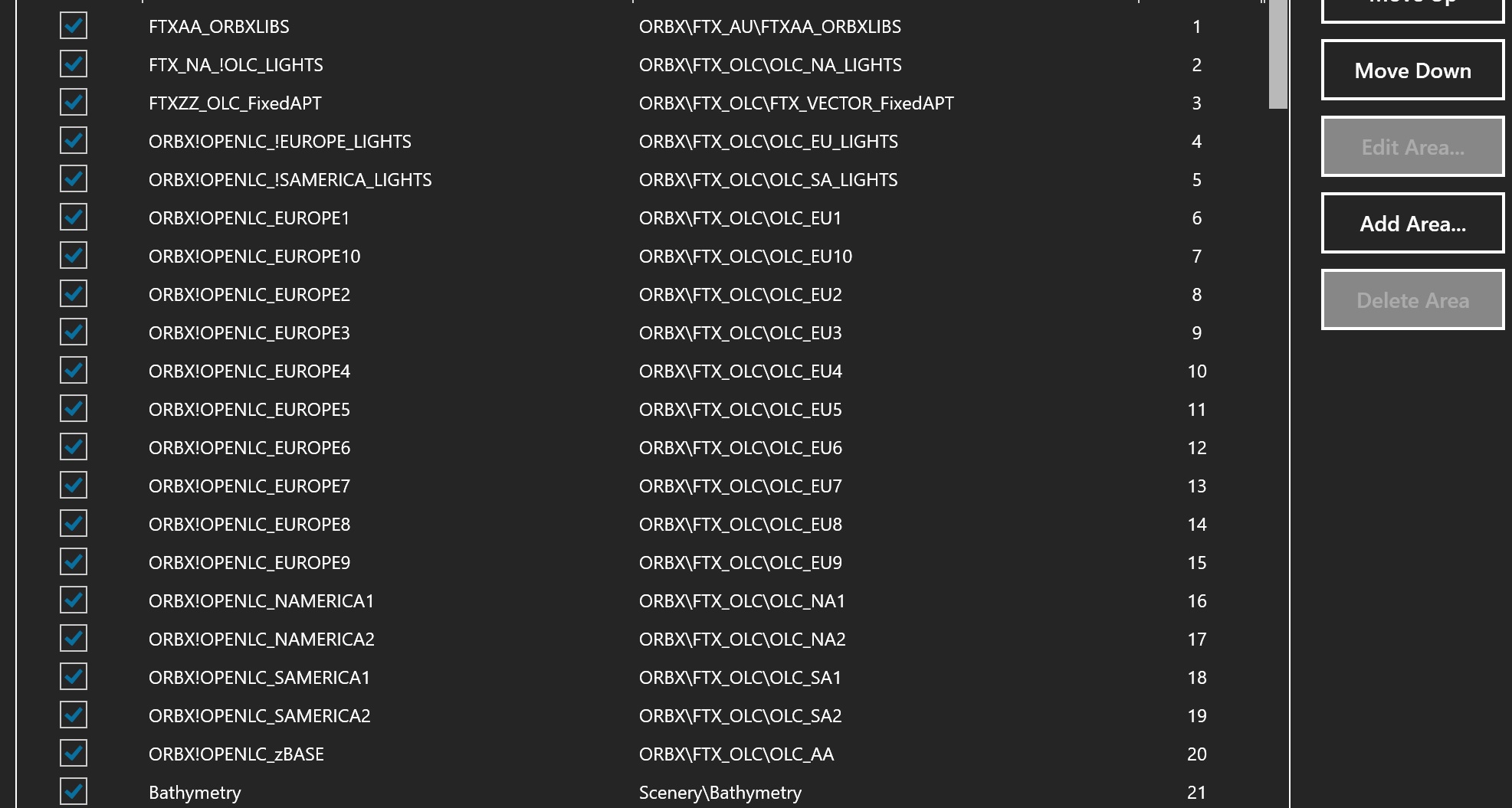 Scenery Library order question - FSX Support Forum - Orbx Community and ...