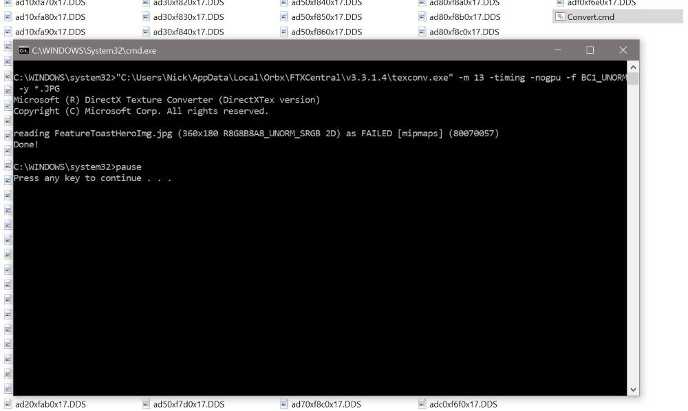 System cannot open Texconv.exe - X-Plane 11 Support Forum - Orbx ...