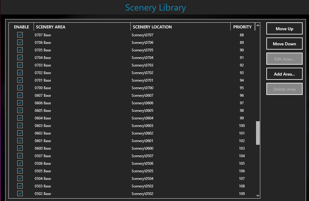 Orbx Insertion Points and correct scenery order - PREPAR3D® V4.x ...