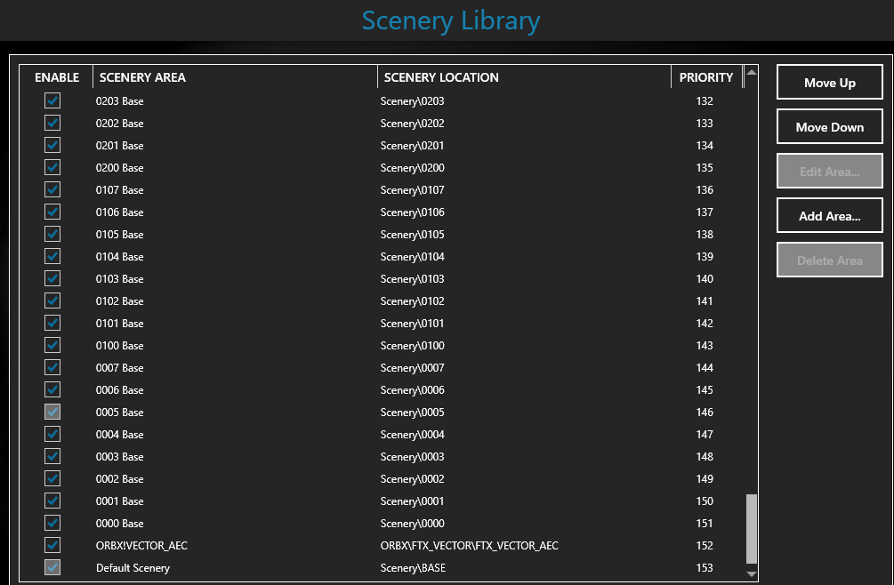Orbx Insertion Points and correct scenery order - PREPAR3D® V4.x ...