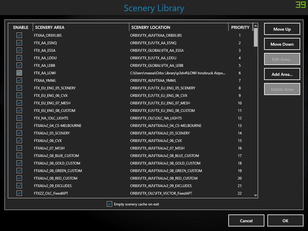 Scenery Library - PREPAR3D® V4.x Support Forum - Orbx Community and ...