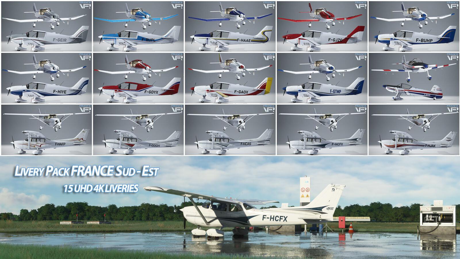 FranceVFR releases Livery Pack France South-East for Microsoft Flight ...