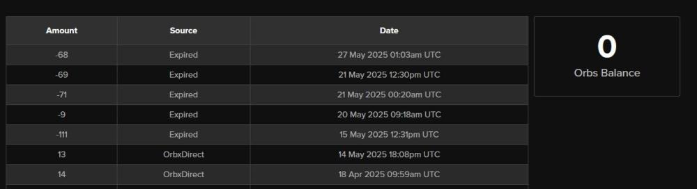 Orbs Expired Without Warning – This Feels Like False Advertising ...
