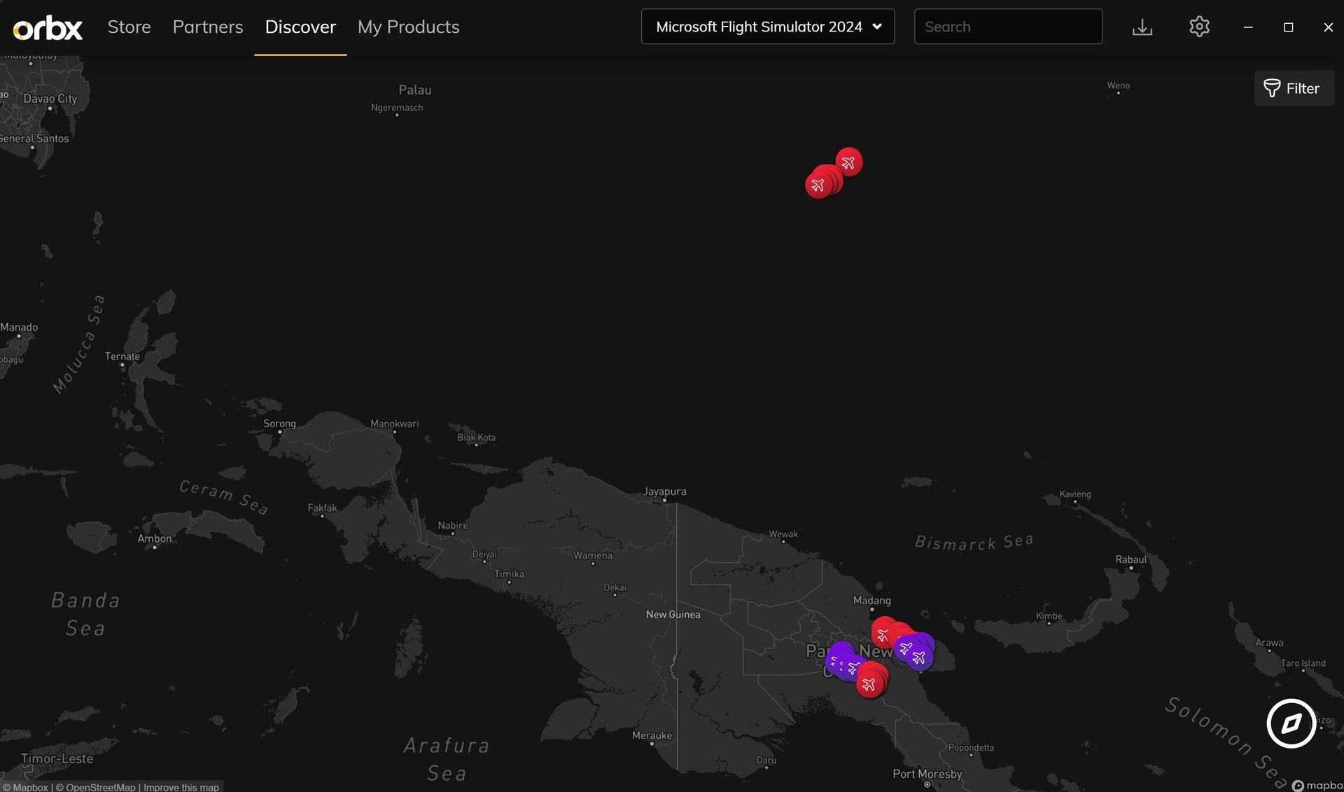 PNG Package 3 - Incorrect location in Orbx Central Discover Map ...