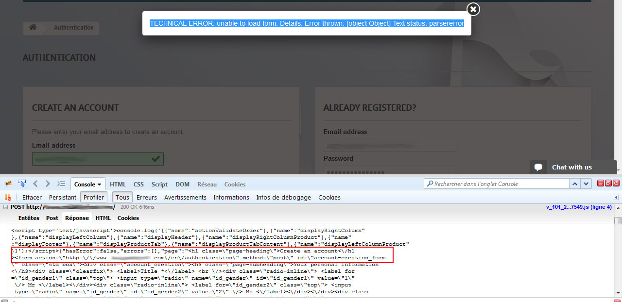 [Solved] Technical error unable to load form. Details: Error thrown ...