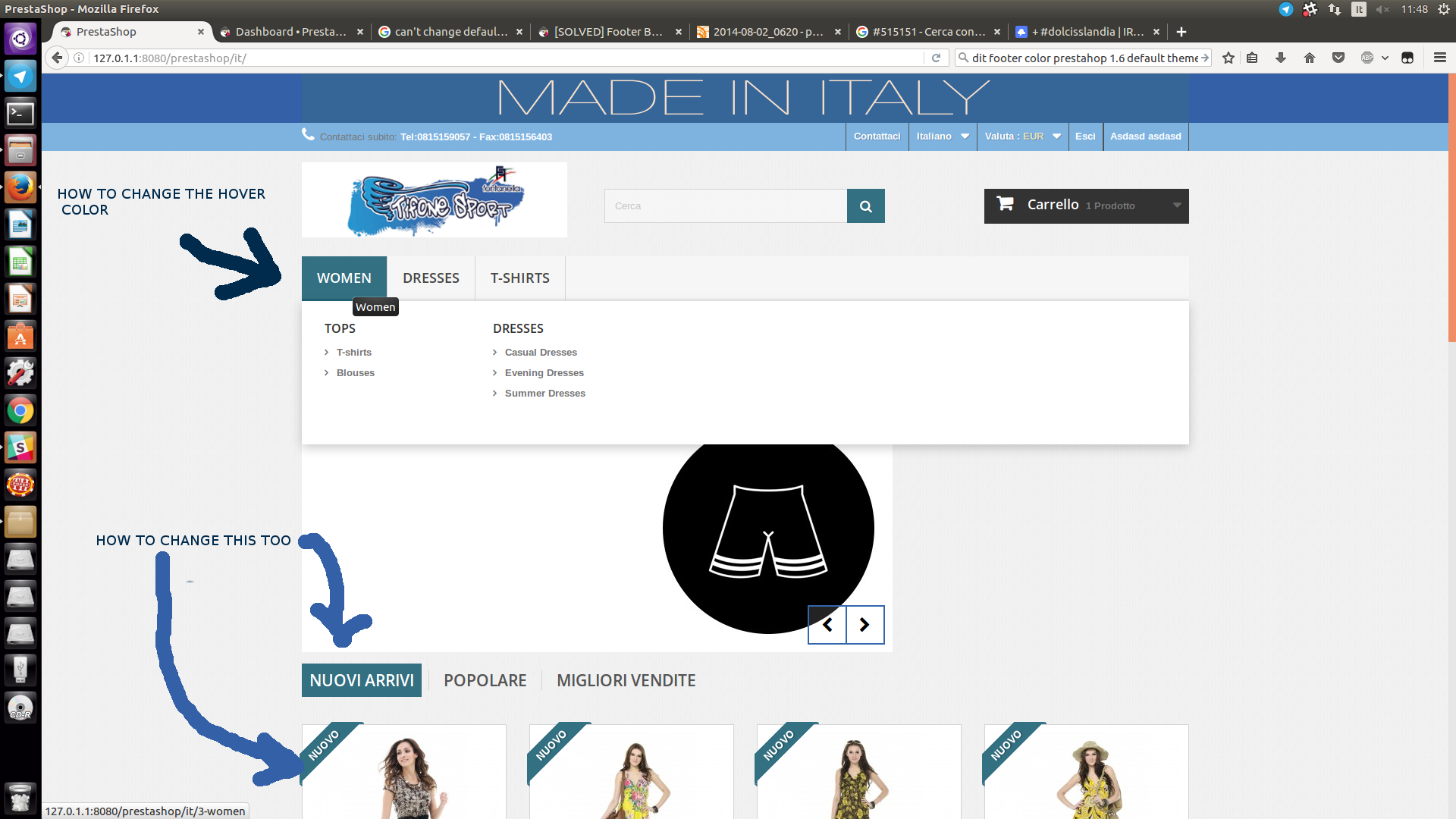 Changing some colors on default theme - General topics - PrestaShop Forums
