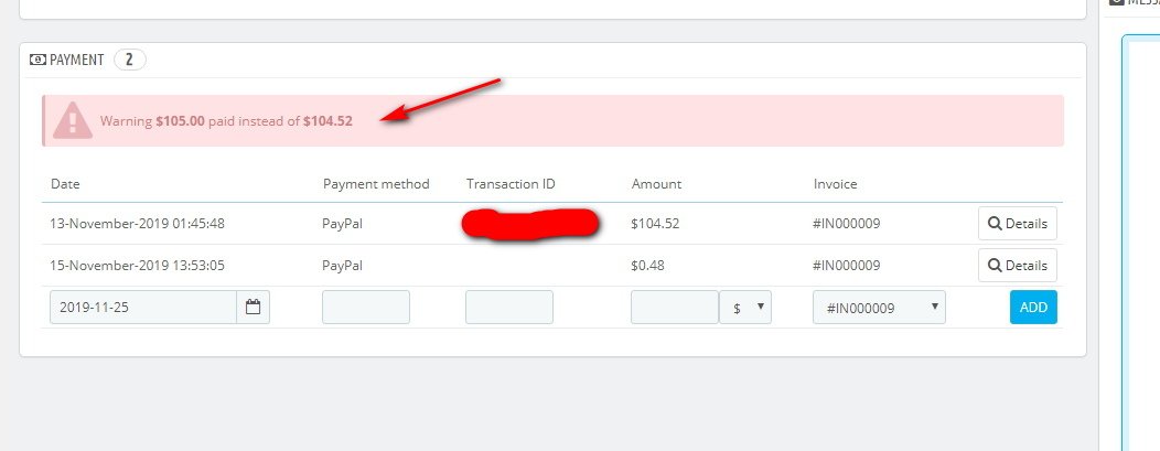 Additional Paypal Transaction (PS 1.7.6.1) - PayPal - PrestaShop Forums