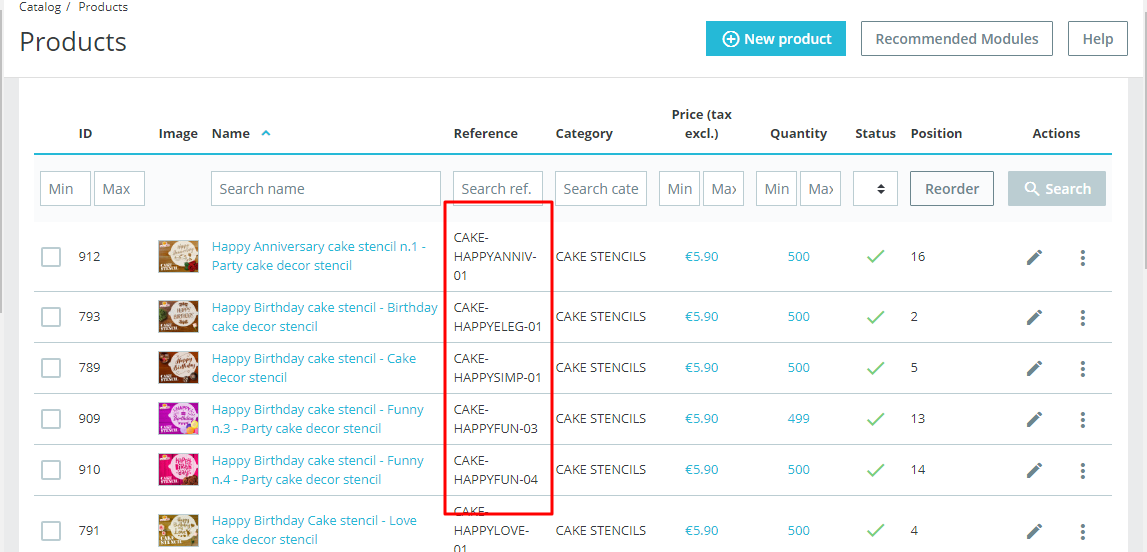 change combination reference code to regular reference code in admin ...