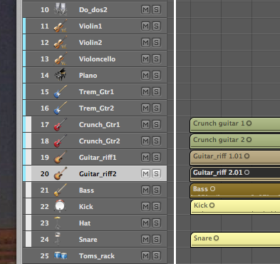 Vertical lines on the left of track headers? [SOLVED] - Logic Pro ...