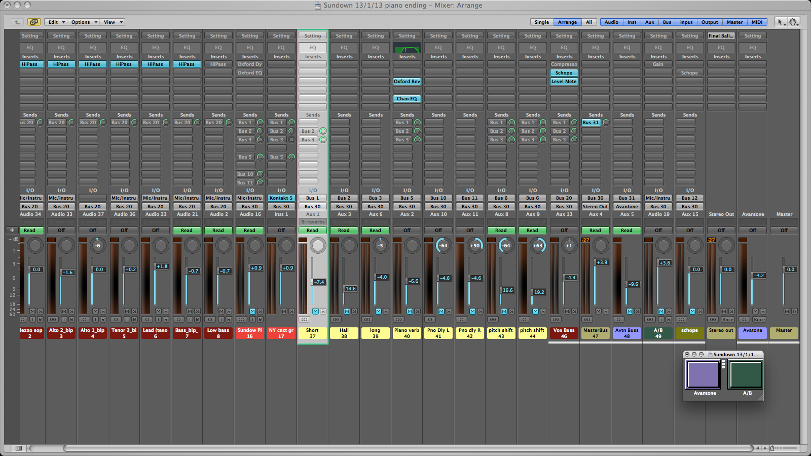 Master Buss and stereo out meters showing different levels - Logic Pro ...