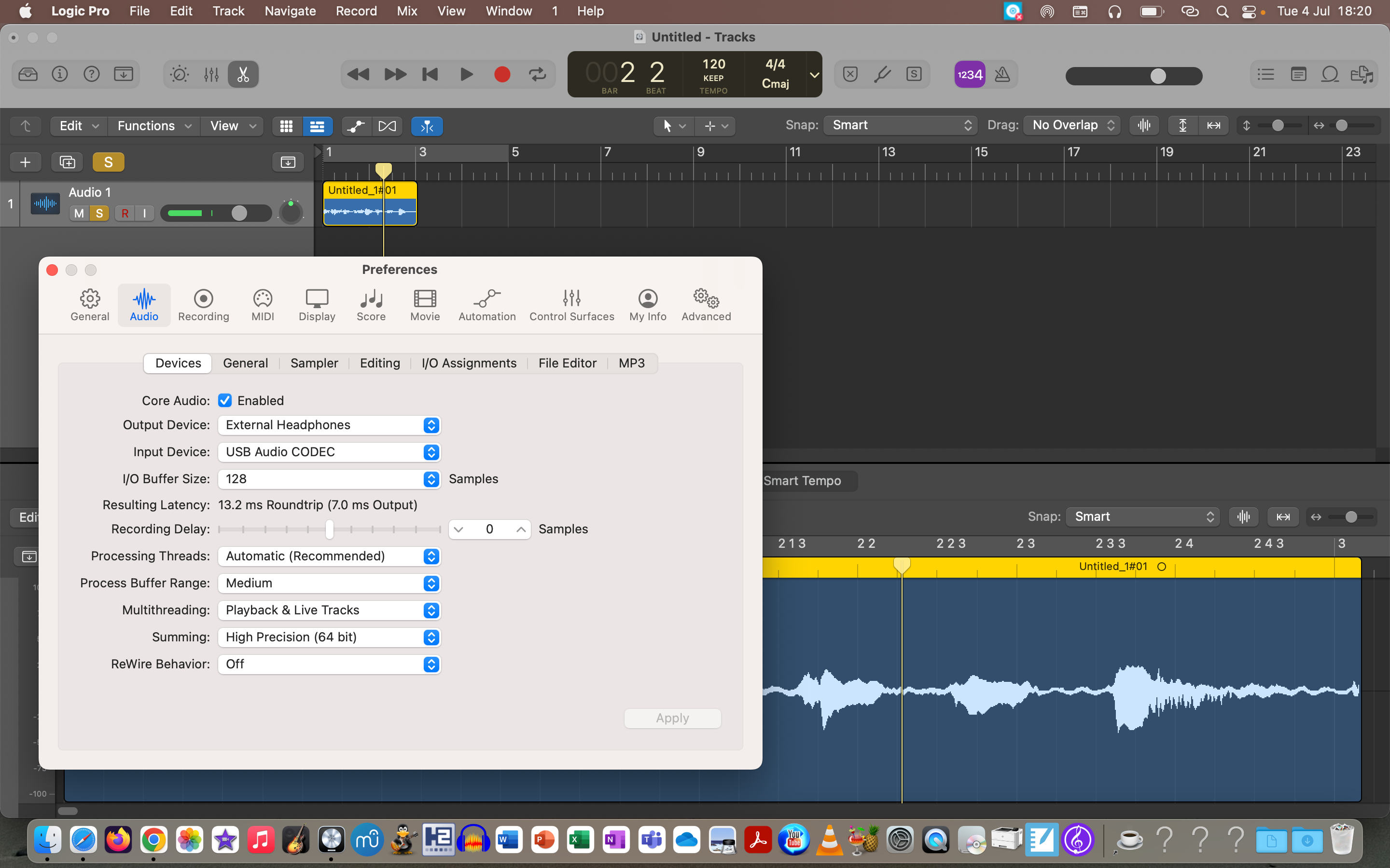 can't hear playback of audio track - Logic Pro - Logic Pro Help