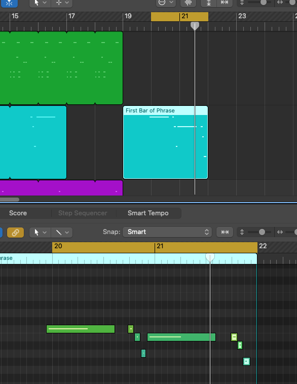Looping midi regions when there are notes across the bar line. - Logic ...
