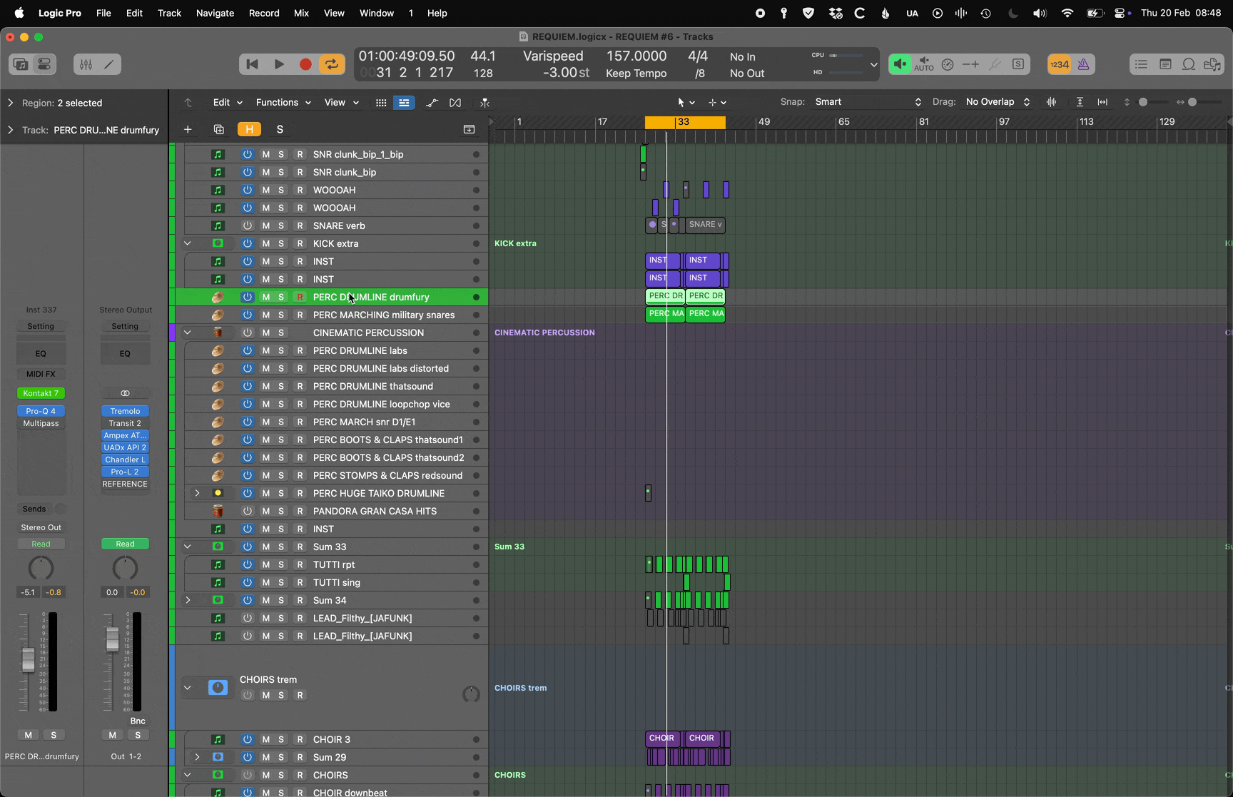 why do i have to flatten these tracks which aren't stacked? - Logic Pro ...