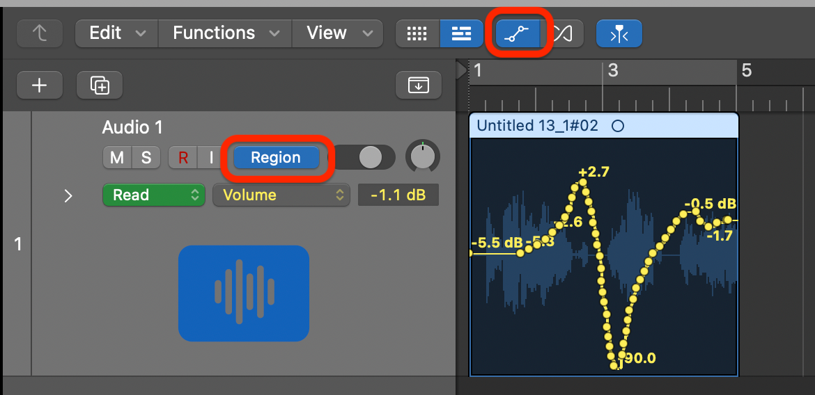 Volume Sliders - Logic Pro - Logic Pro Help