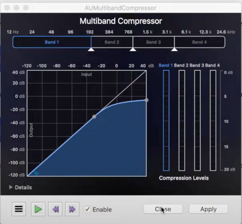 About Multiband Compressor - Feature Suggestions - Logic Pro Help
