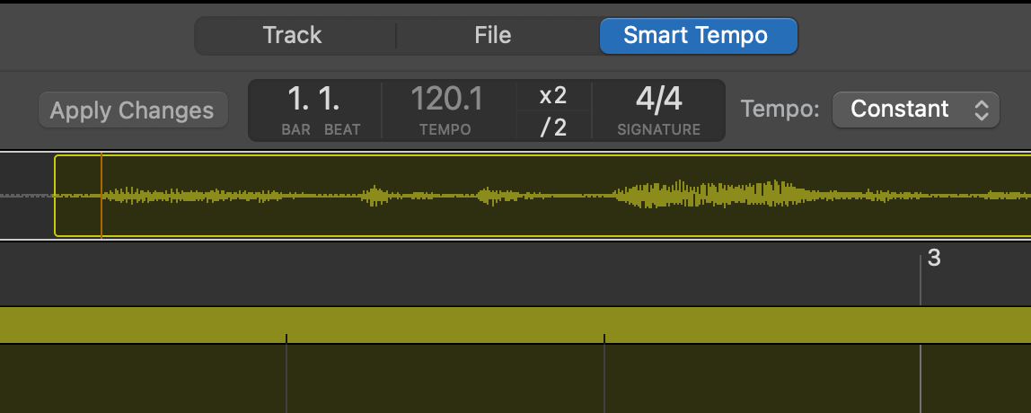 How To Apply Region Tempo as Eighth Notes? - Logic Pro - Logic Pro Help