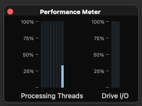 CPU/HD meter not working - Logic Pro - Logic Pro Help