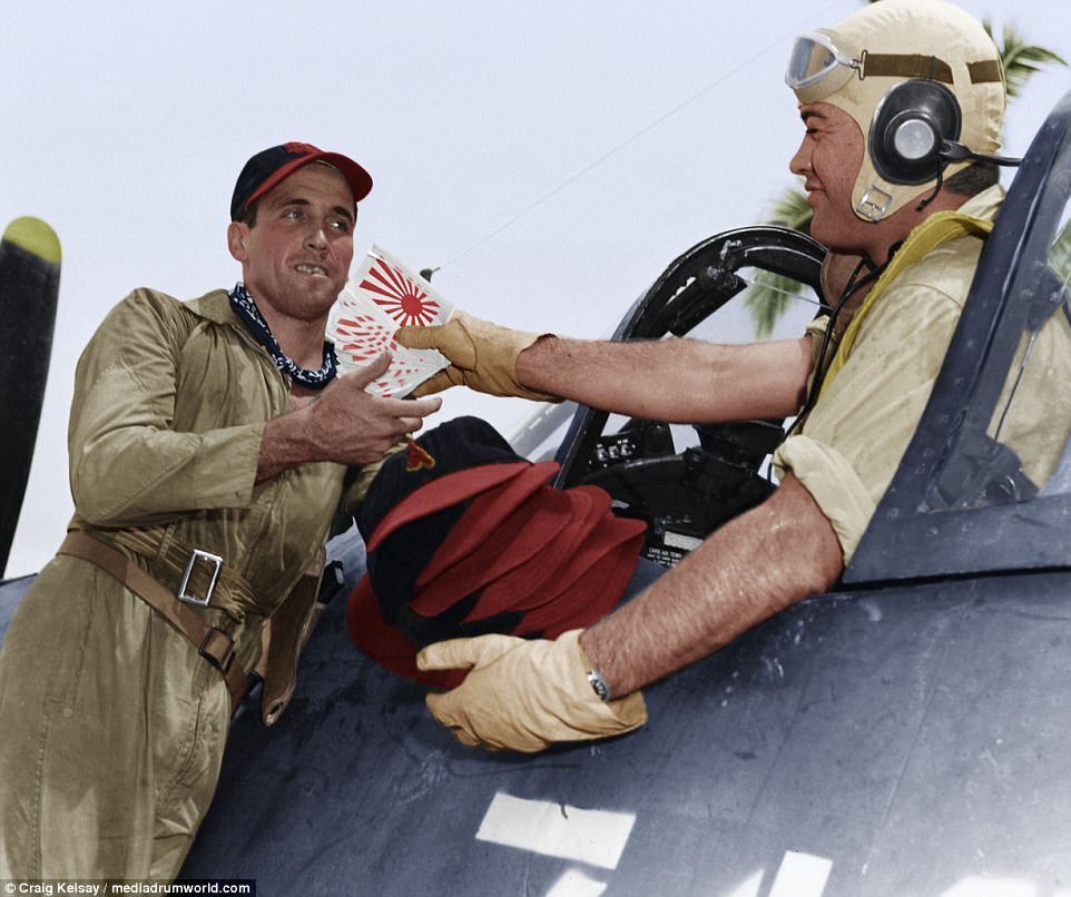 PTO & CBI colourised photos - Free Subject - Combat Pilot