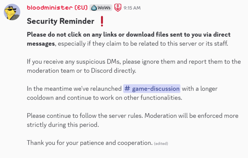 PSA: Do NOT click links in Discord DMs - NOT even from friends. - Game ...