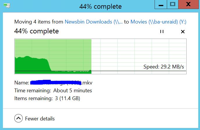 Transfer speeds all over the place - General Support - Unraid