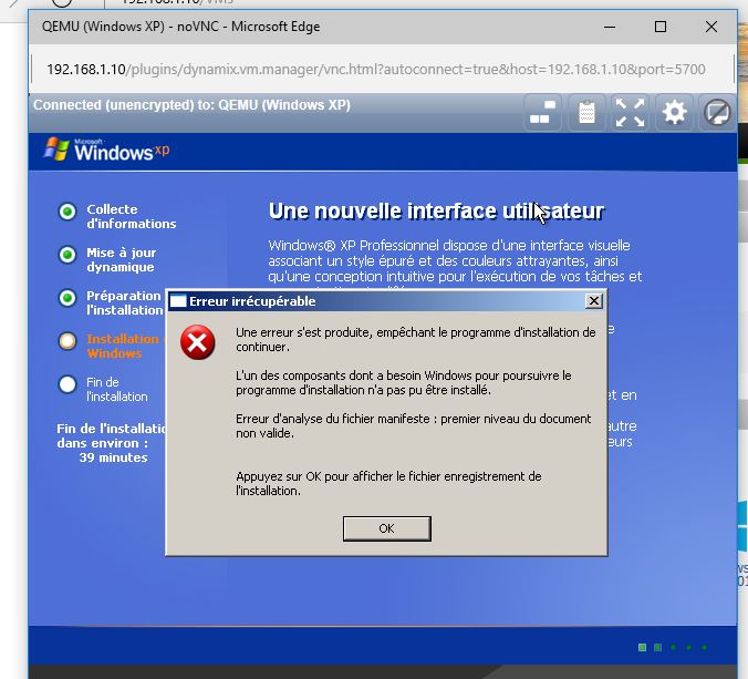 Need help creating a windows XP virtual machine - VM Engine (KVM) - Unraid