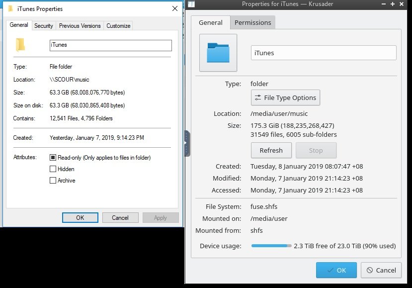 Files Sizes and Folders missing on Windows 10 Properties - General ...