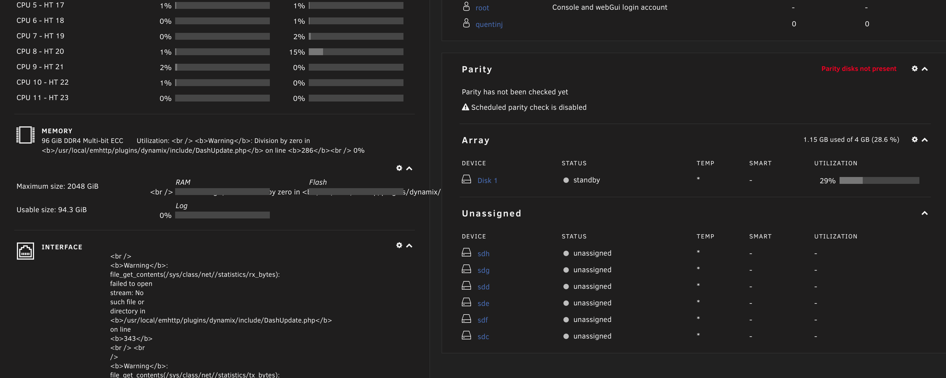 Major GUI / internal config issues - Unable to load shared libraries ...