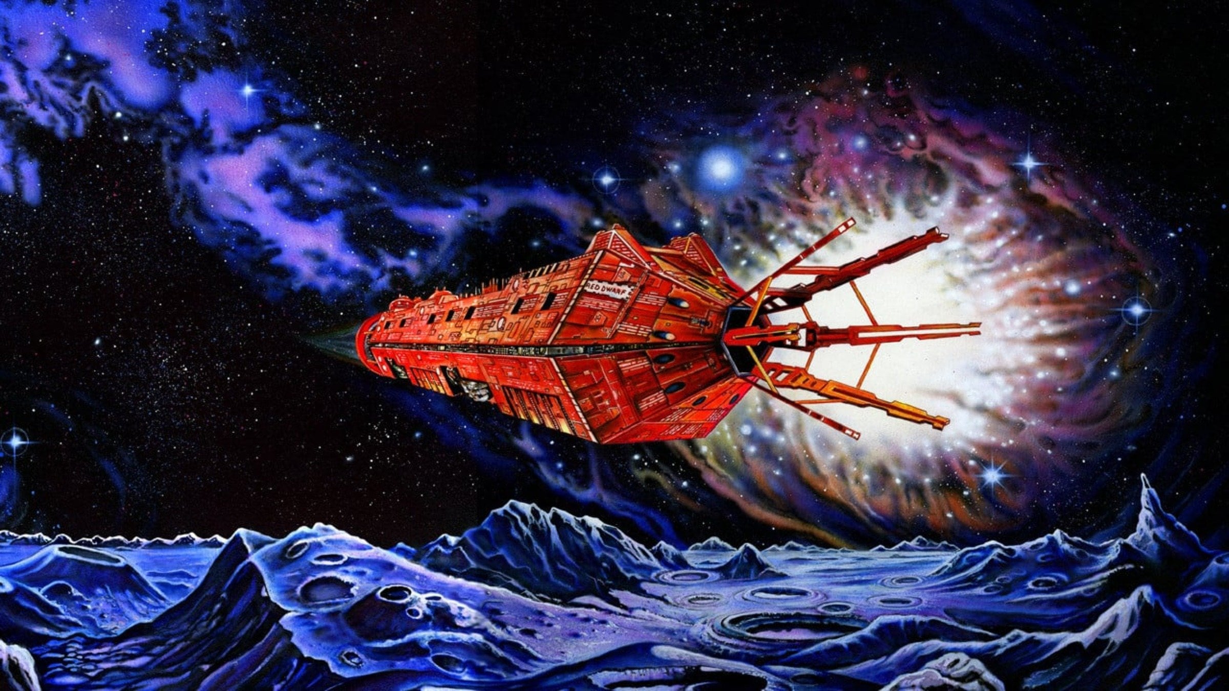 Red Dwarf Ship Wallpaper RED DWARF J M C MINING SHIP (10000m)