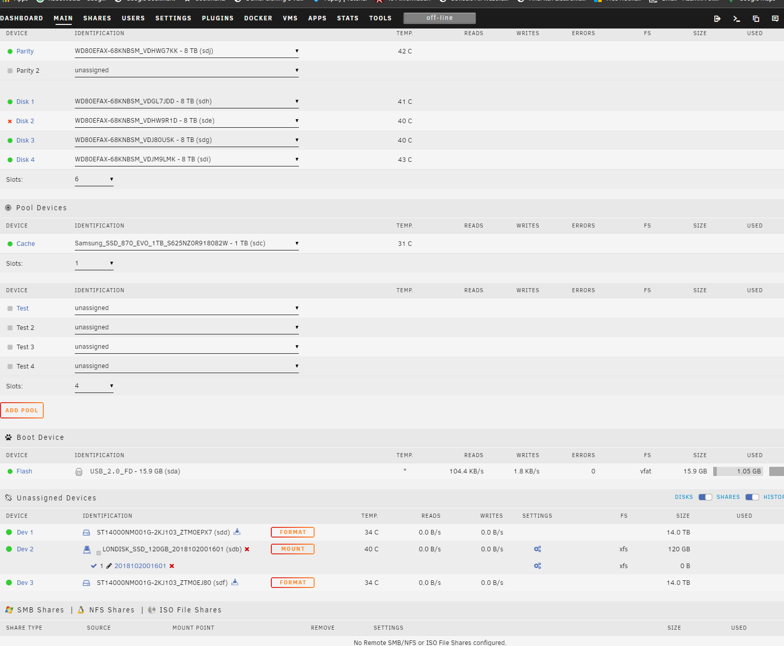Disks Unmountable After "New Config" and drivers switched from SAS to ...