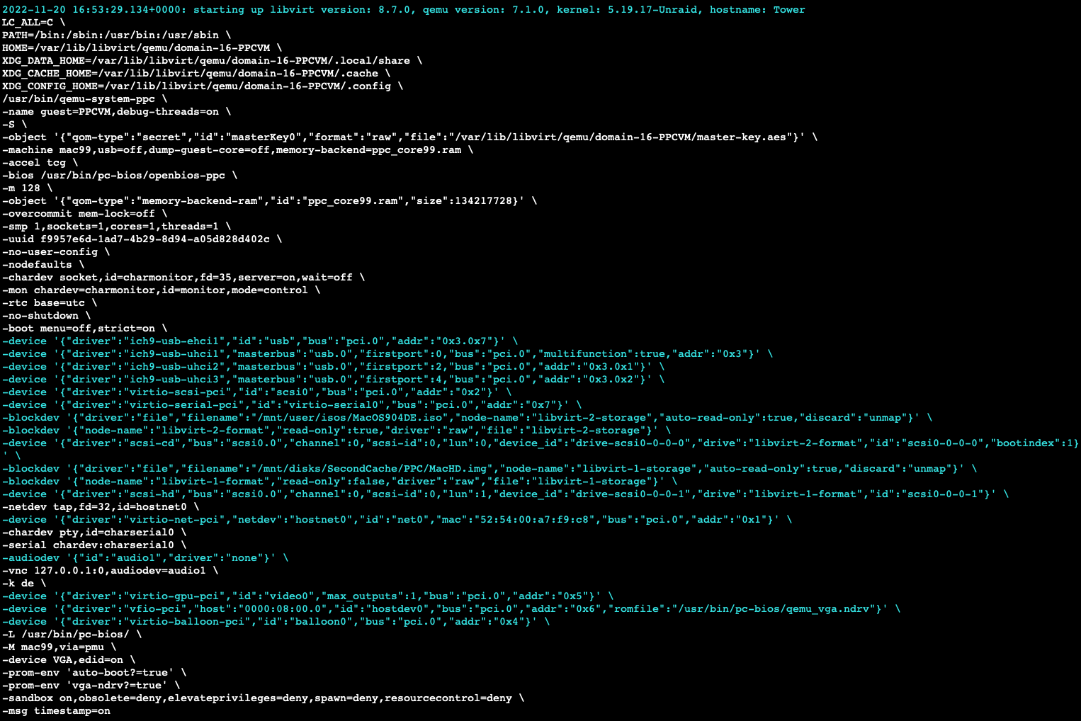 Qemu PPC MacOS 9 *need help* - VM Templates - Unraid