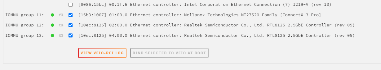 Cannot passthrough CX341a in unraid6.11.5 - VM Engine (KVM) - Unraid