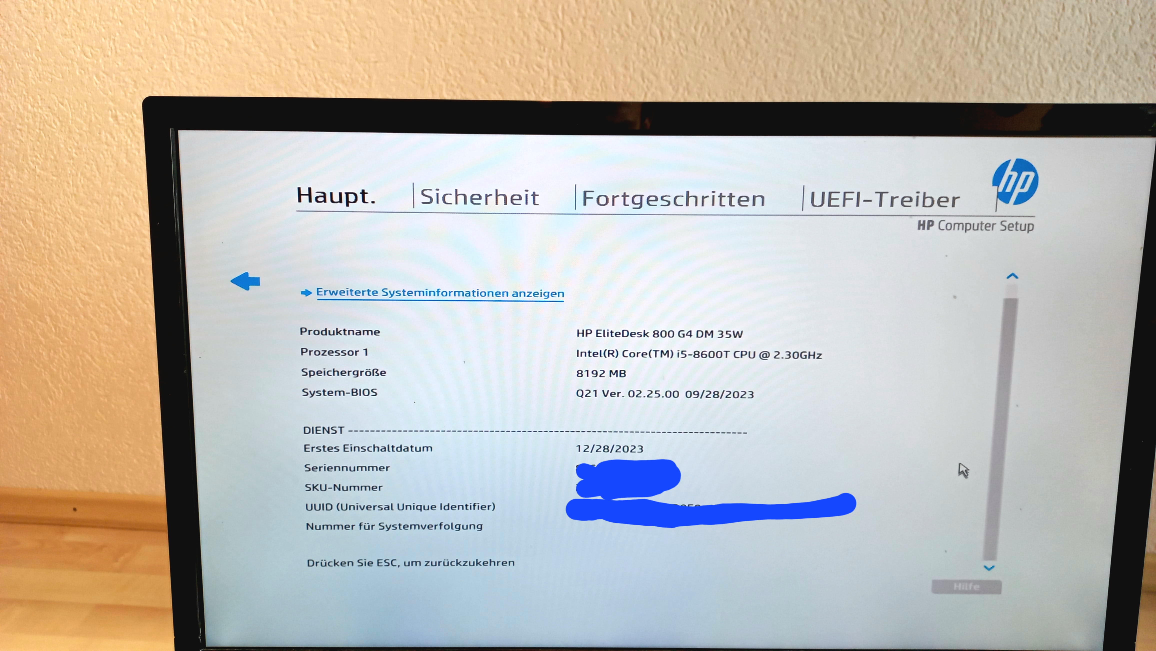Onboard ssd wird nicht erkannt HP EliteDesk 800 G4 Desktop-Mini-PC ...