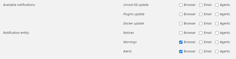 Disable nuisance banner notifications - General Support - Unraid