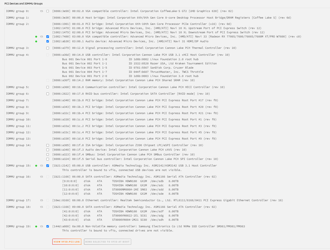 Unstable server after NVME passthrough - VM Engine (KVM) - Unraid