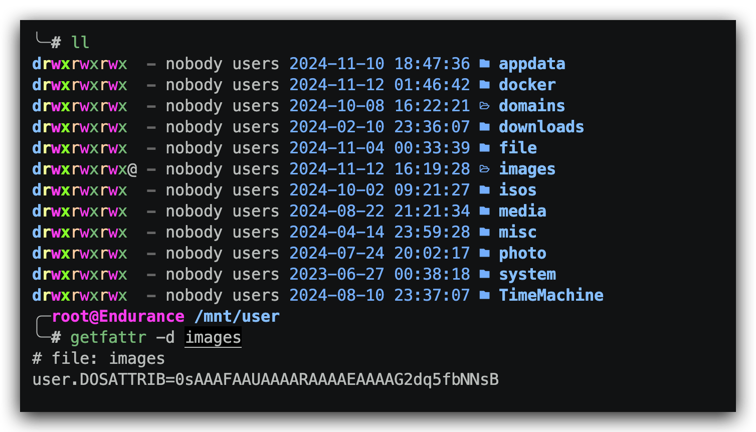 Unable to delete a share floder named images - General Support - Unraid