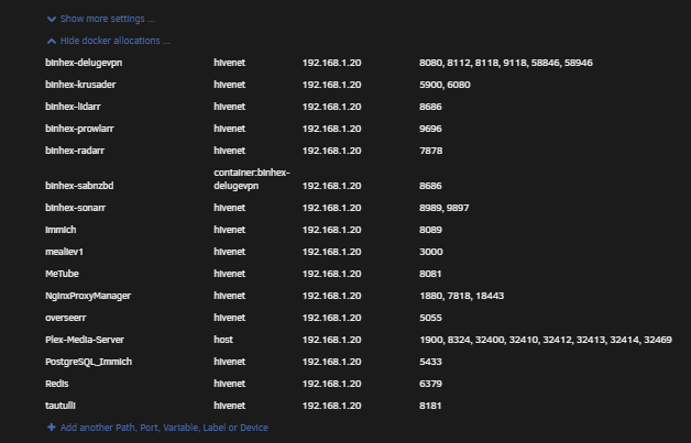 Routing Containers Through VPN Container (Deluge w/ Nord) - General ...