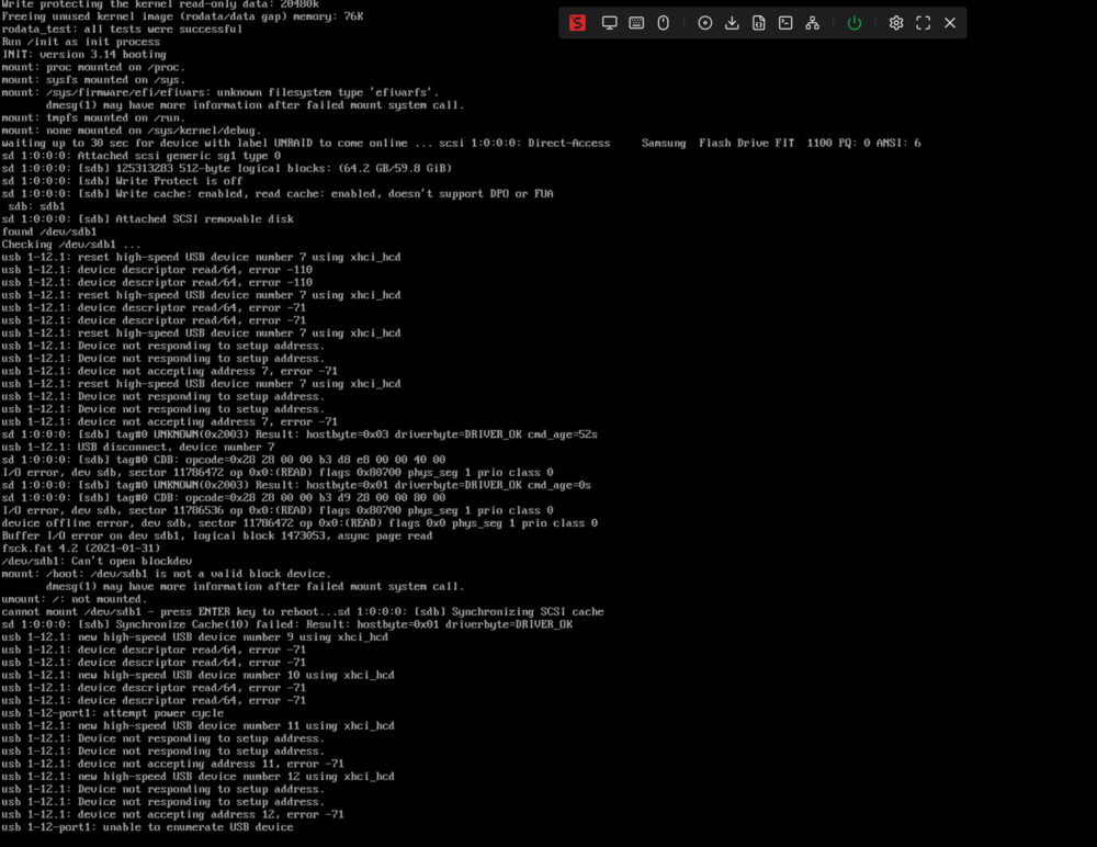 Unable to enumerate USB device - General Support - Unraid