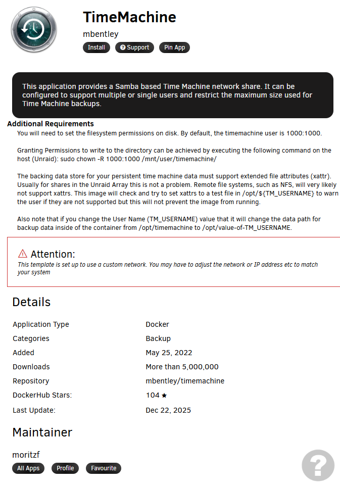Time Machine backup disk image cannot be created on zfs pool - General ...