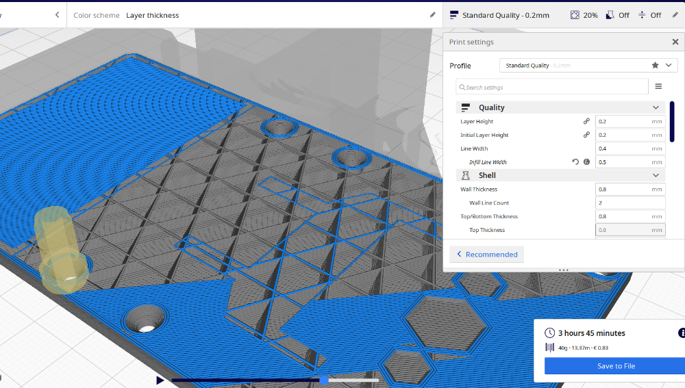 Infill is done before walls inside print, while option 'infill before ...