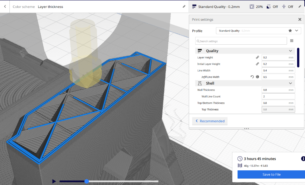 Infill is done before walls inside print, while option 'infill before ...