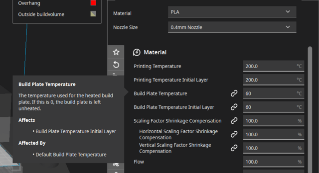 5.60 defaulting to 70 degree build plate for PLA? - UltiMaker Cura ...