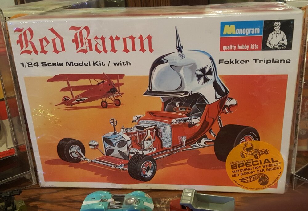 1970 Red Baron with white interior - Redline Era Cars - Mattel Creations