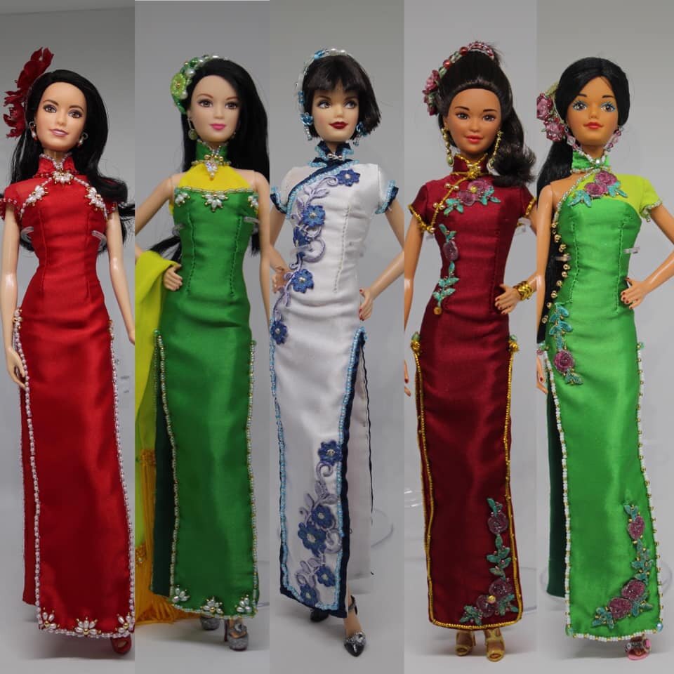 JK handmade Barbie Doll Fashion ~ Qi Pao Cheongsam (1).jpg - Barbie ...